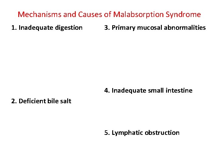 Gastrointestinal Block Pathology lecture 2013 Malabsorption Dr Maha