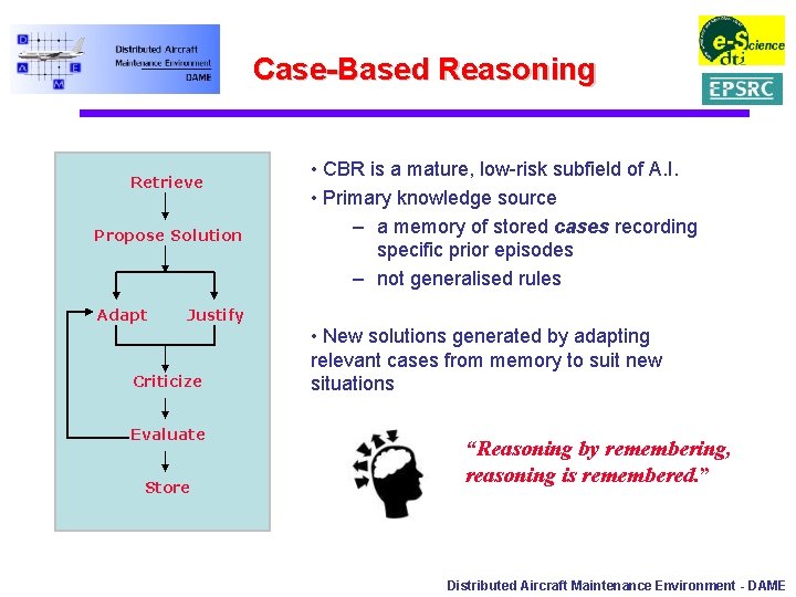 CBR for Fault Analysis in DAME Max Ong