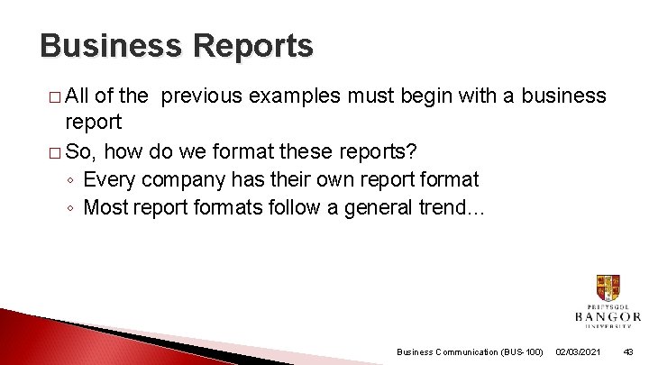 Business Communication Lecturer Gareth Jones Class 1 Introduction