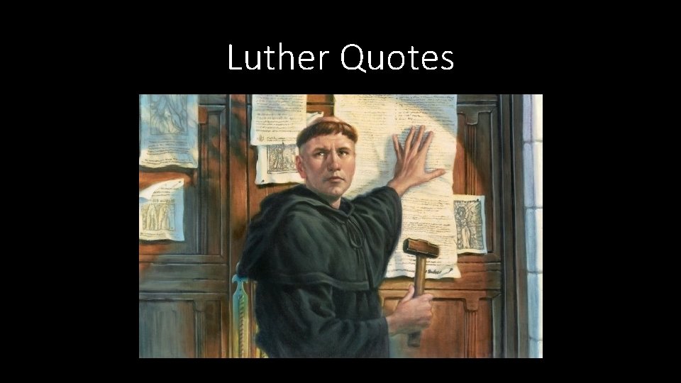 500 Year Anniversary of the Reformation October 31