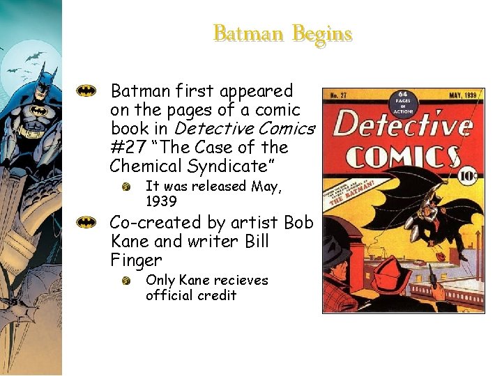 Golden Age of Batman 1939 1956 A Reflection