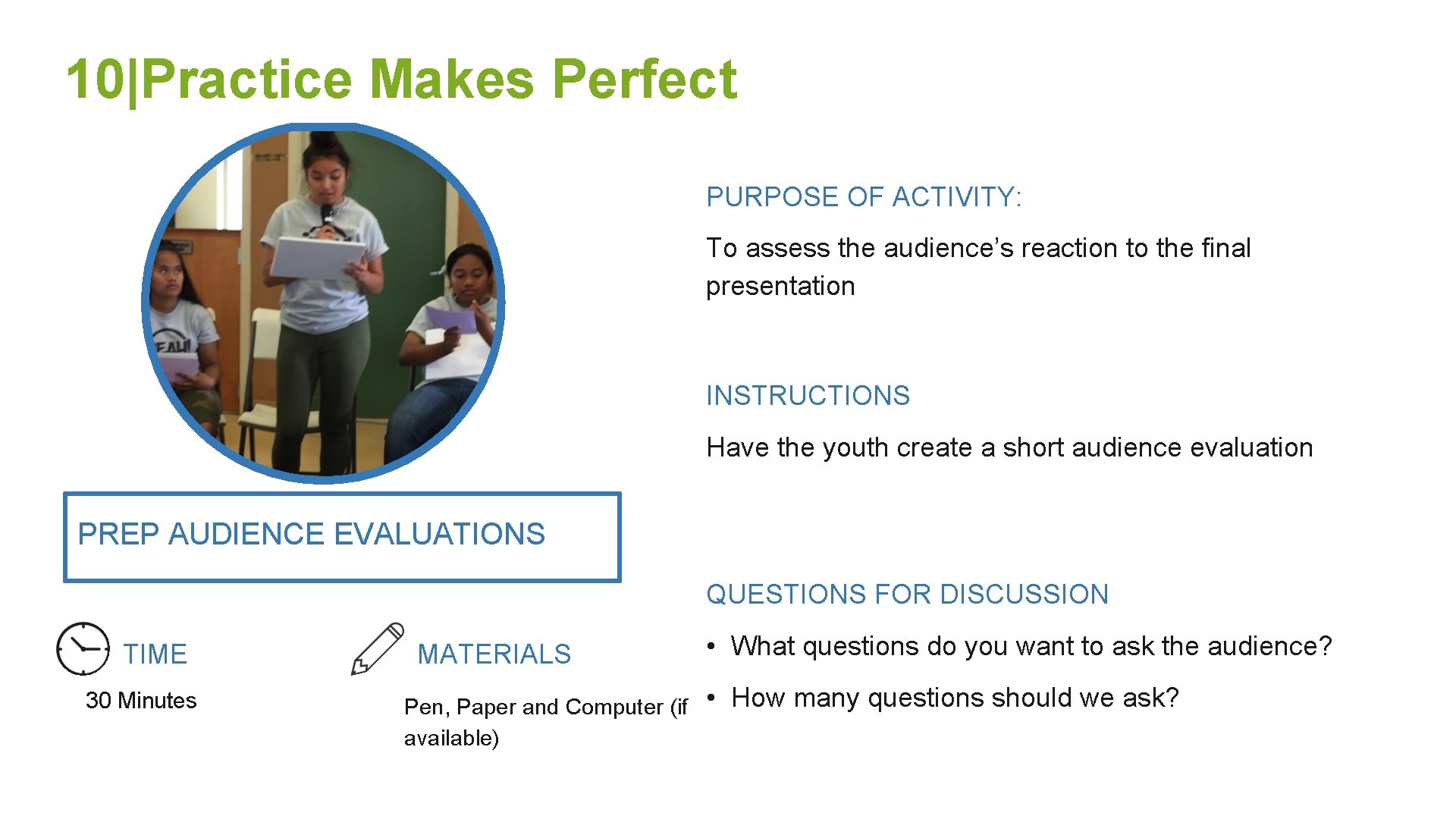 Session 10 PRACTICE MAKES PERFECT 10Practice Makes Perfect