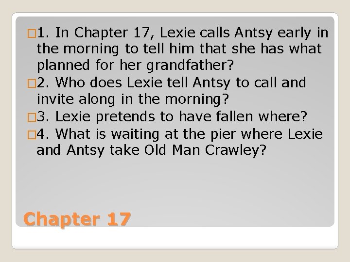 The Schwa Was Here Chapters 13 17 Chapter