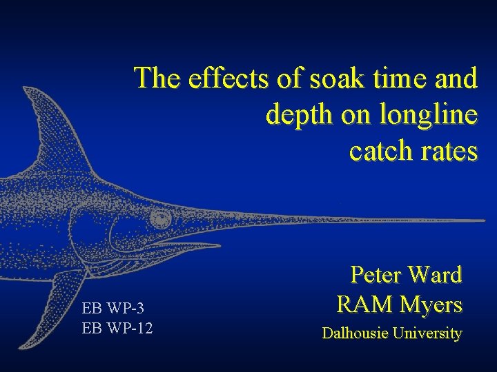 The effects of soak time and depth on