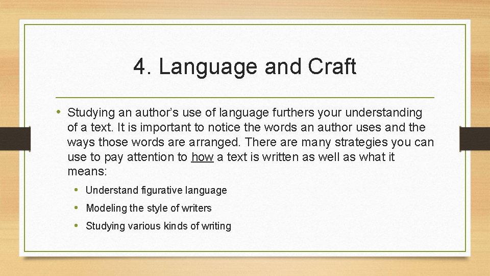 Angles of Literacy Different ways to approach reading
