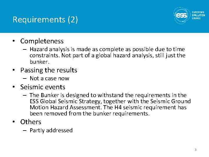 Preliminary Hazard Analysis of Bunker Overview Manorma Kumar