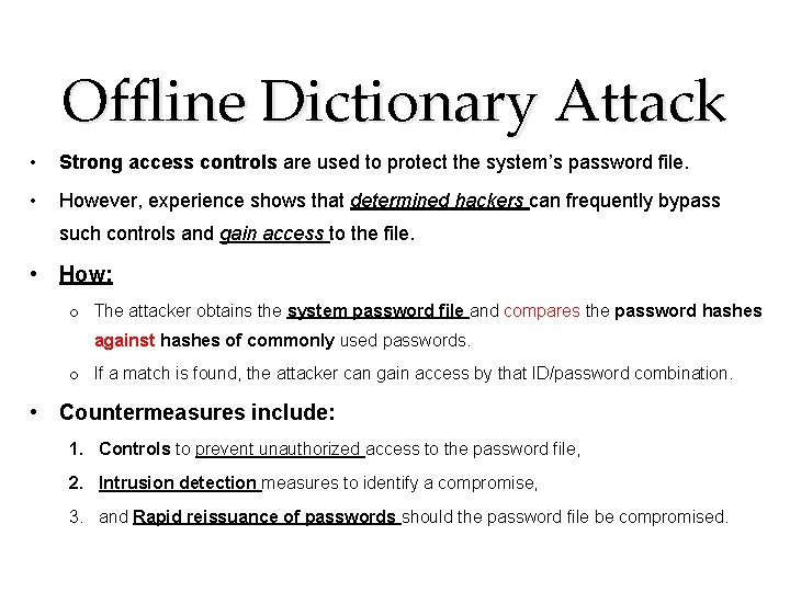 User Authentication RFC 4949 defines user authentication as