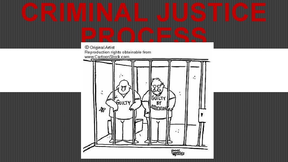 CRIMINAL JUSTICE PROCESS THE INVESTIGATION PHASE Step One