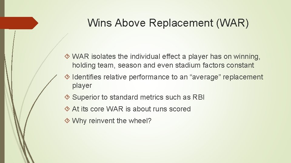 Waging WAR MLB Player Valuation Using Advanced Metrics