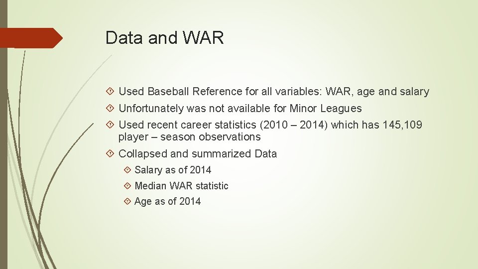 Waging WAR MLB Player Valuation Using Advanced Metrics