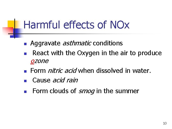 A SEMINAR ON NOx REDUCTION BY FUEL WATER