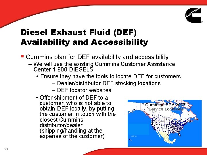 Cummins 2010 Update EPA NA Emission Standards 5