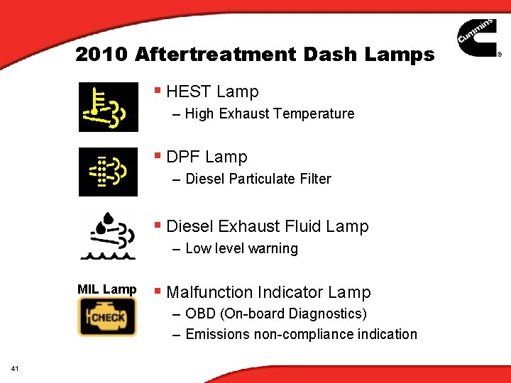 Cummins 2010 Update EPA NA Emission Standards 5