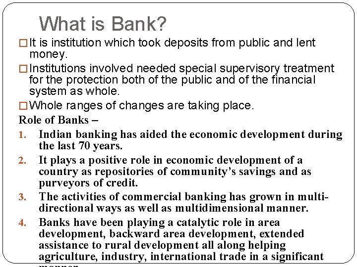 Commercial Banking Structure and Evolution Introduction 1 Banking