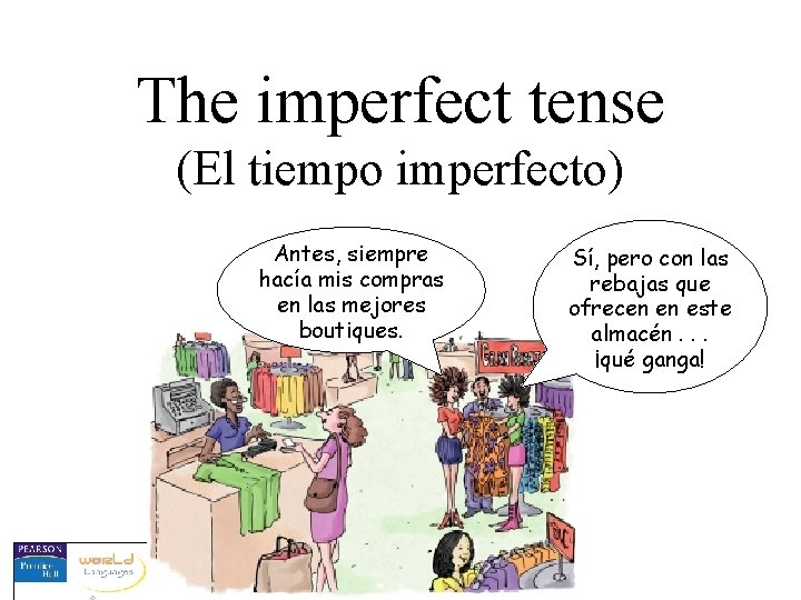 The imperfect tense El tiempo imperfecto Antes siempre
