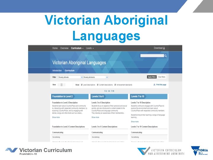 Curriculum Mapping Template for Victorian Aboriginal Languages Mapping