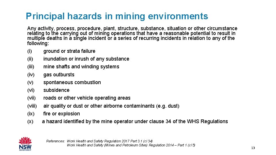 Learning from disasters For practising certificate holders quarry