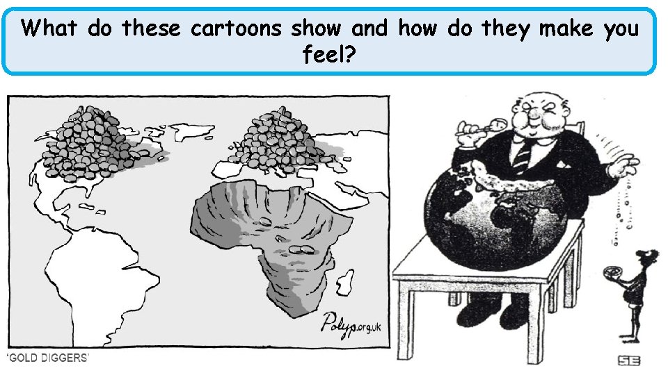 What do these cartoons show and how do