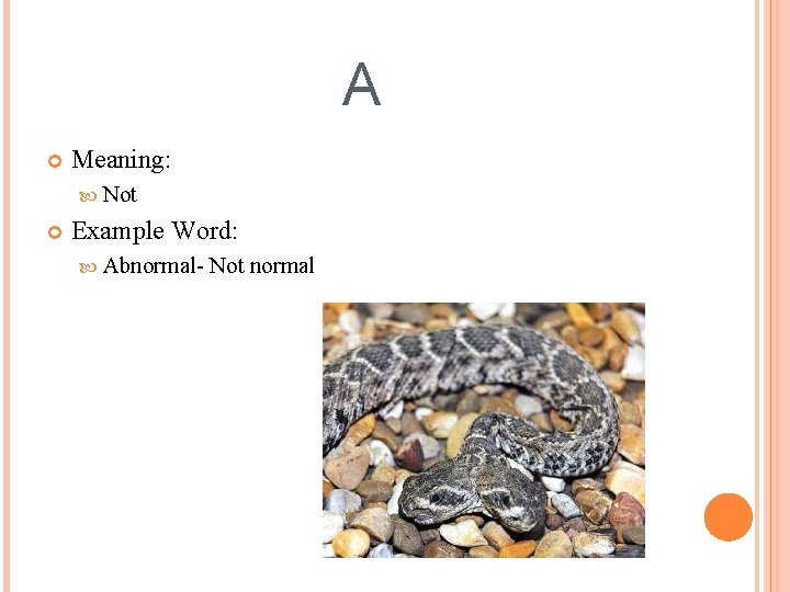 STEM LIST 9 PATH Meaning Feeling Example Word
