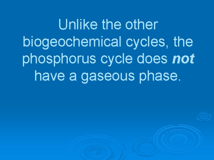 Chapter 4 The Nitrogen Cycle and the Phosphorus