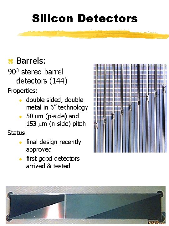 The D 0 Silicon Tracker Frank Lehner Fermilab