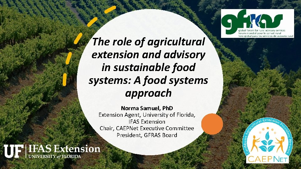 The role of agricultural extension and advisory in