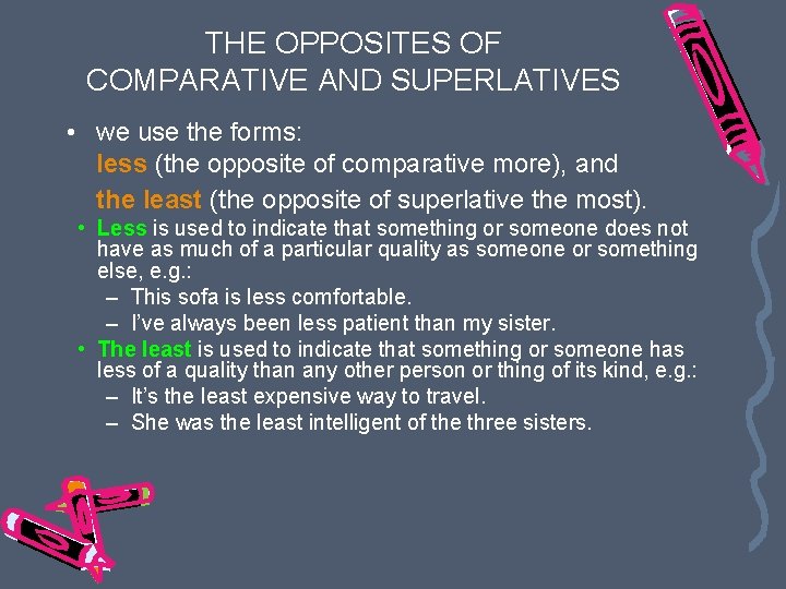 COMPARATIVE AND SUPERLATIVE ADJECTIVES DIAS AGATA S S