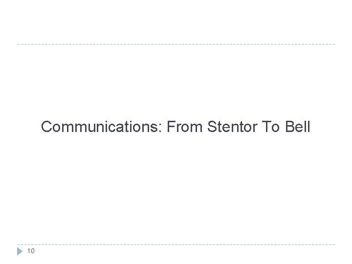 A Perspective on Electrical Communications EECE 341 Fall