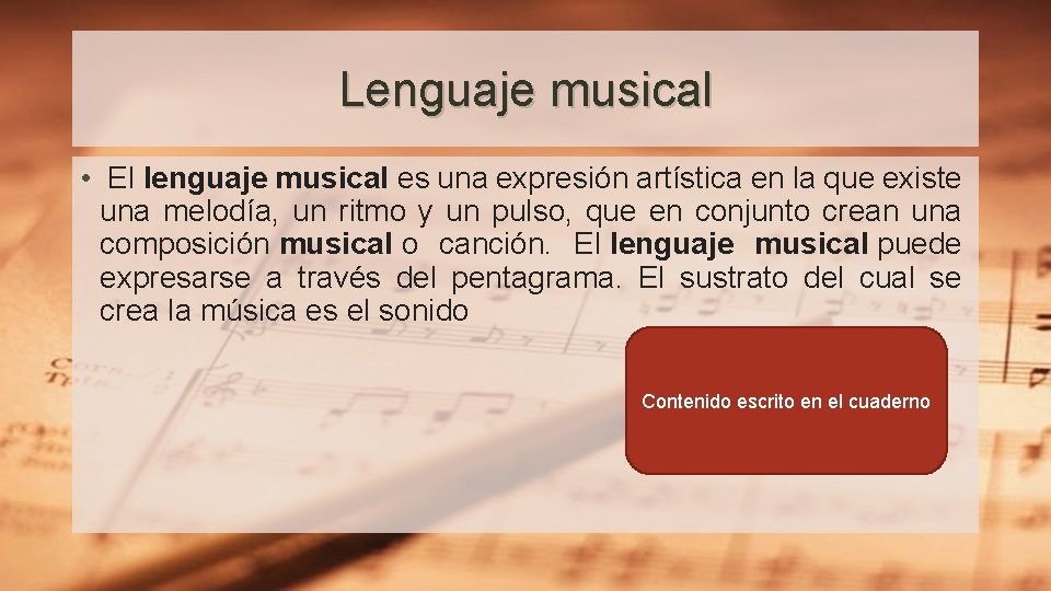 Colegio Aurora de Chile Educacin Musical Lenguaje Musical