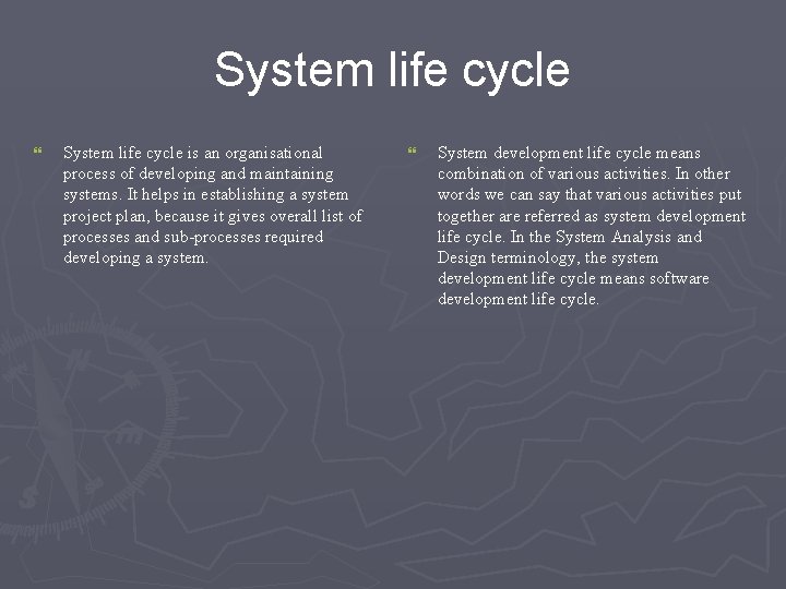 System Design and Analysis By Scott Brase References