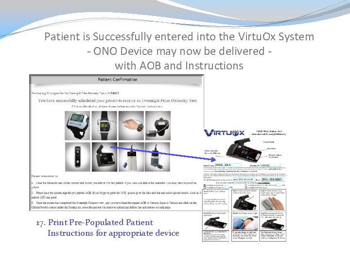 Overnight Pulse Oximetry Access your Virtu Ox Account