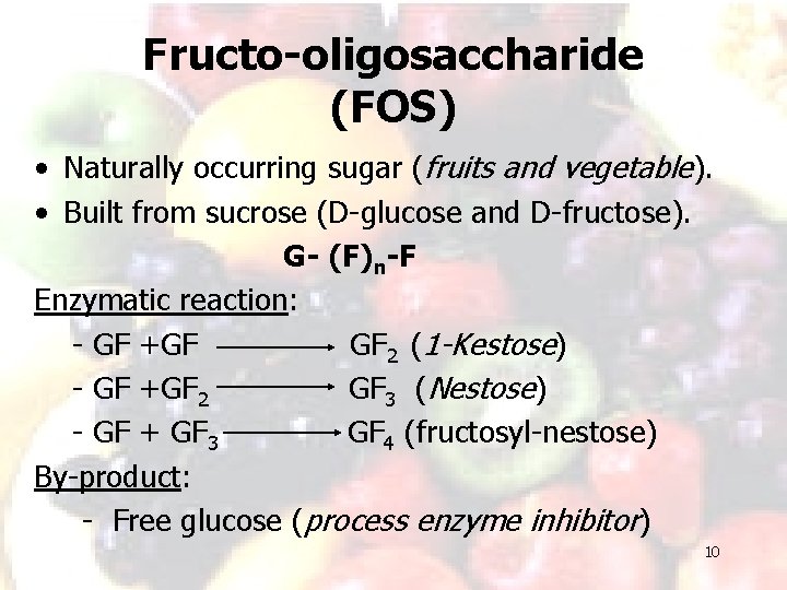 Oligosaccharides An overview of manufacturing and application in