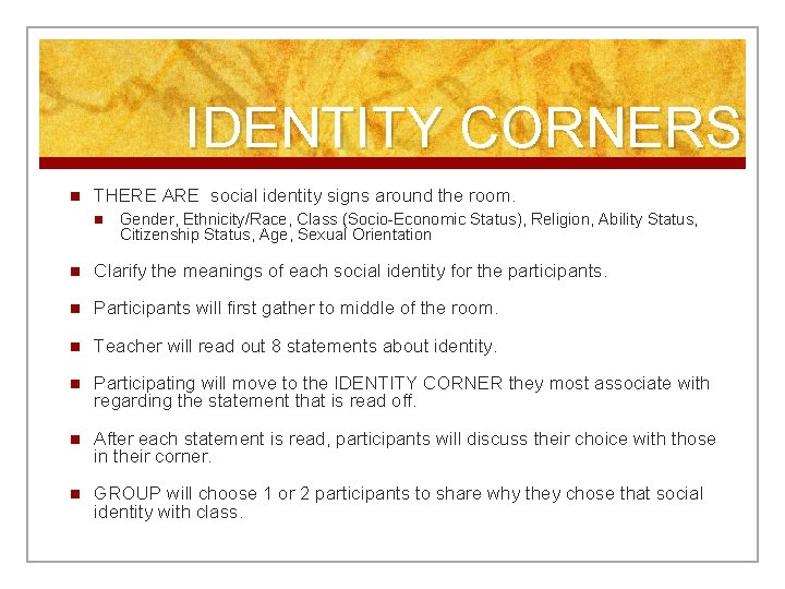 Introduction to Mexican American identity UNIT GOAL Define