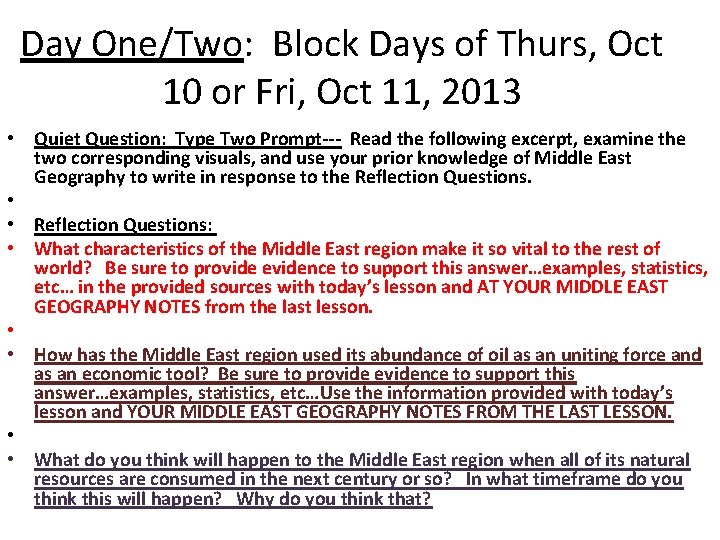 2013 Religions of the Middle East Lesson Plan