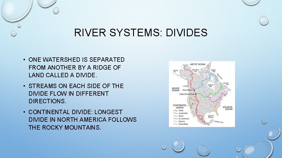 FRESHWATER COULTER RIVER SYSTEMS TRIBUTARIES RIVERS OFTEN BEGIN