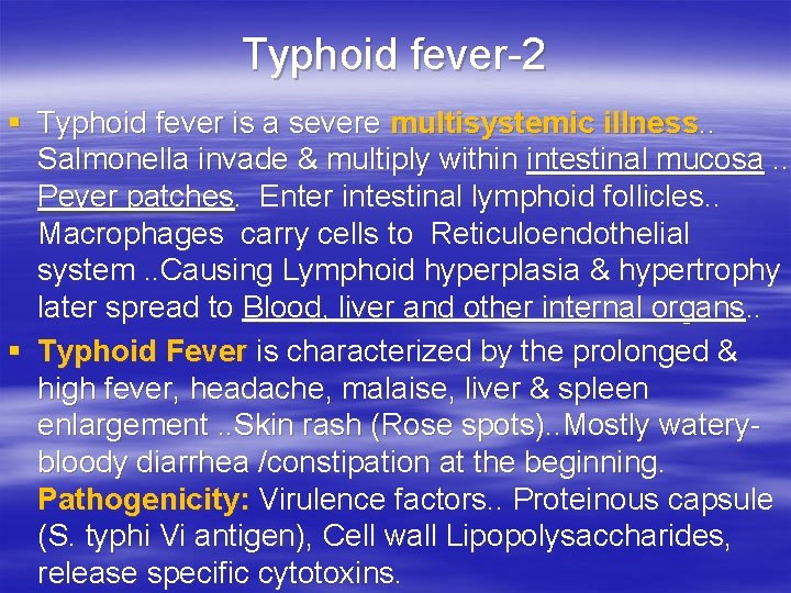 Bacterial Gastrointestinal Infection 2 Year Medical Students Prof