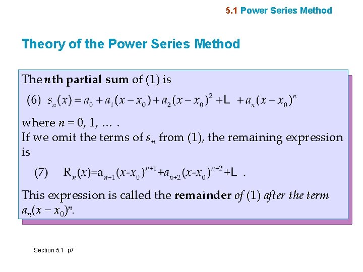 5 1 Section 5 1 p 1 Power