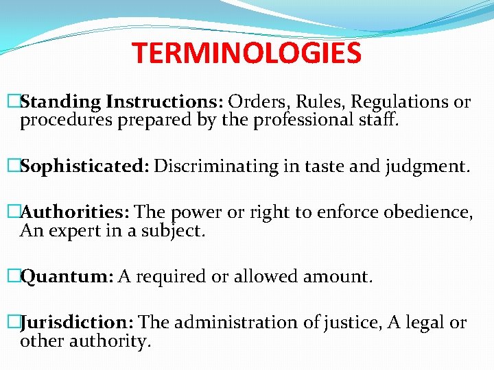 A SEMINAR ON DUTIES AND RESPONSIBILITIES OF VARIOUS