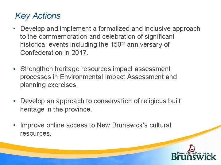 Heritage Branch Department of Tourism Heritage and Culture