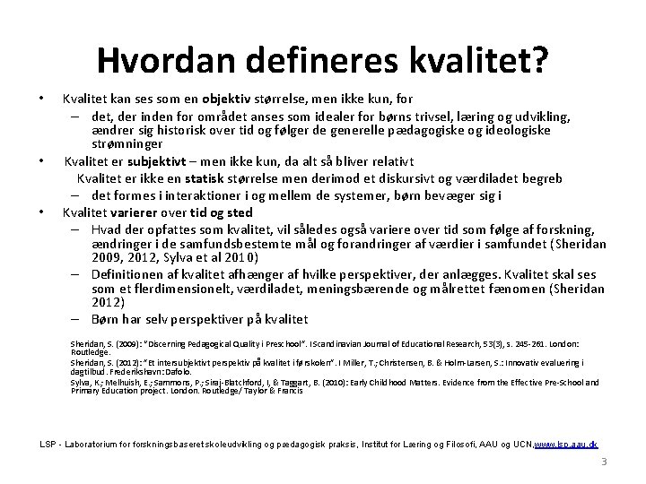 Kvalitet i dagtilbud Ph d forsvar Torben Nsby