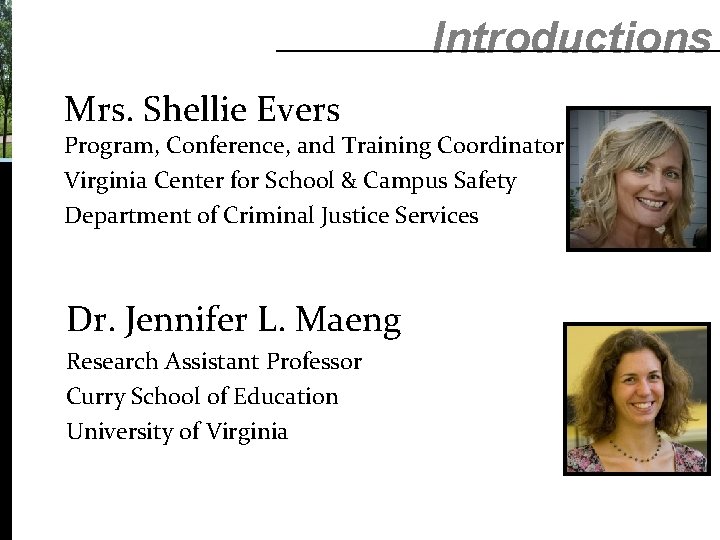 Virginia Center for School Campus Safety School Safety