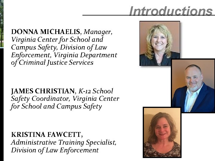 Virginia Center for School Campus Safety School Safety