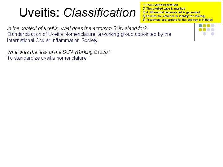 Uveitis Basics What is uveitis Uveitis Basics What