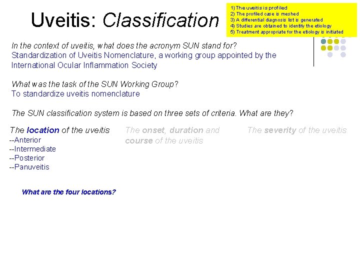 Uveitis Basics What is uveitis Uveitis Basics What