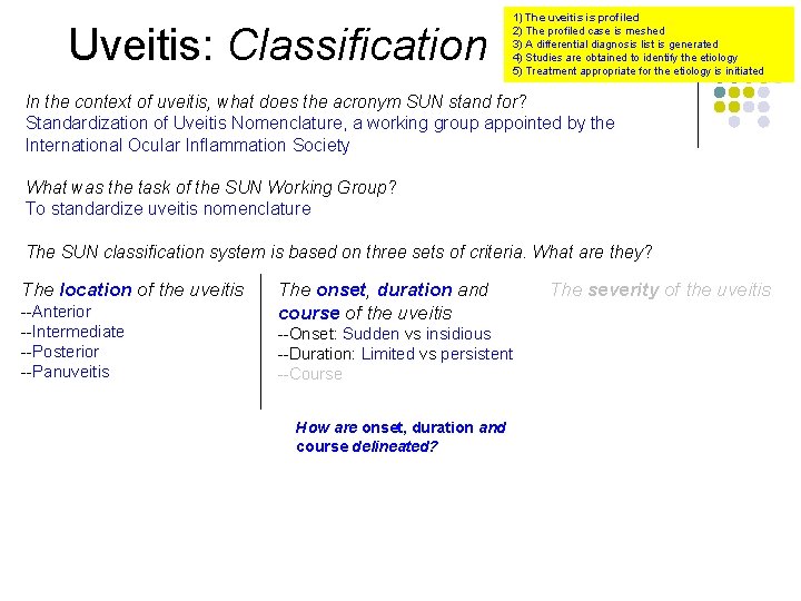 Uveitis Basics What is uveitis Uveitis Basics What
