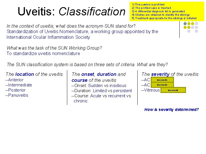 Uveitis Basics What is uveitis Uveitis Basics What