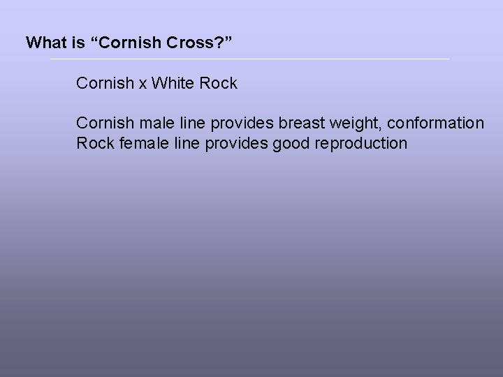 Specialty Breeds for Natural and Organic Poultry Production