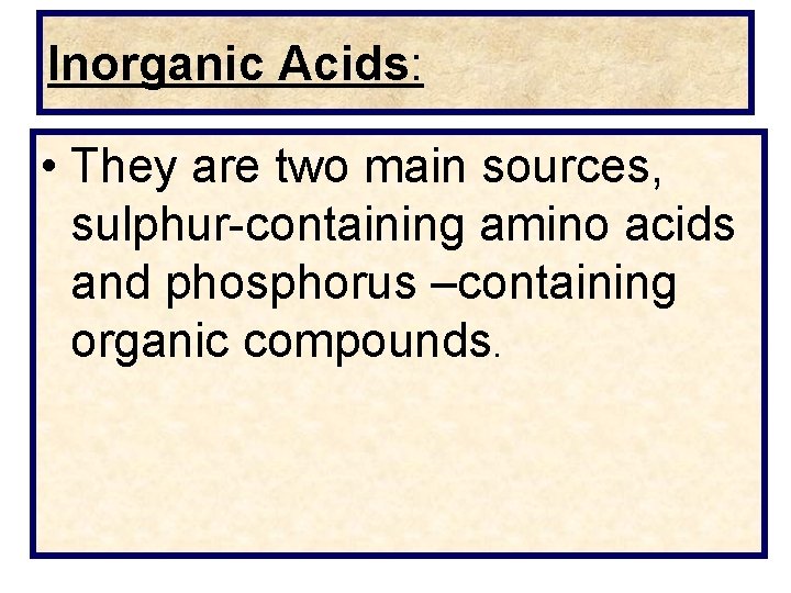 Blood Buffers Objectives Definition of acid base and