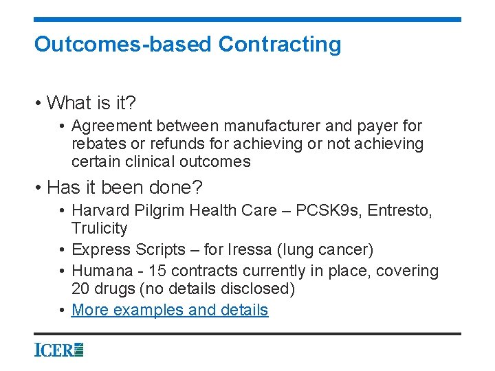 Demystifying the Options for ValueBased Drug Pricing Sarah