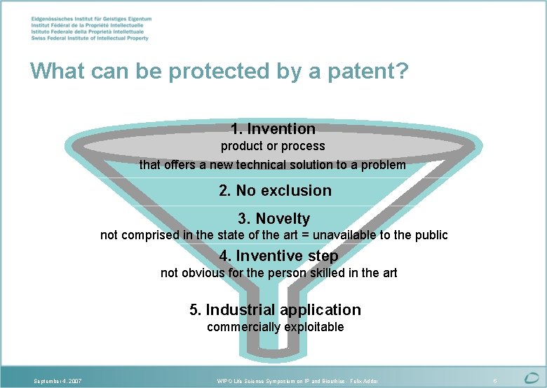 WIPO Life Science Symposium on IP and Bioethics